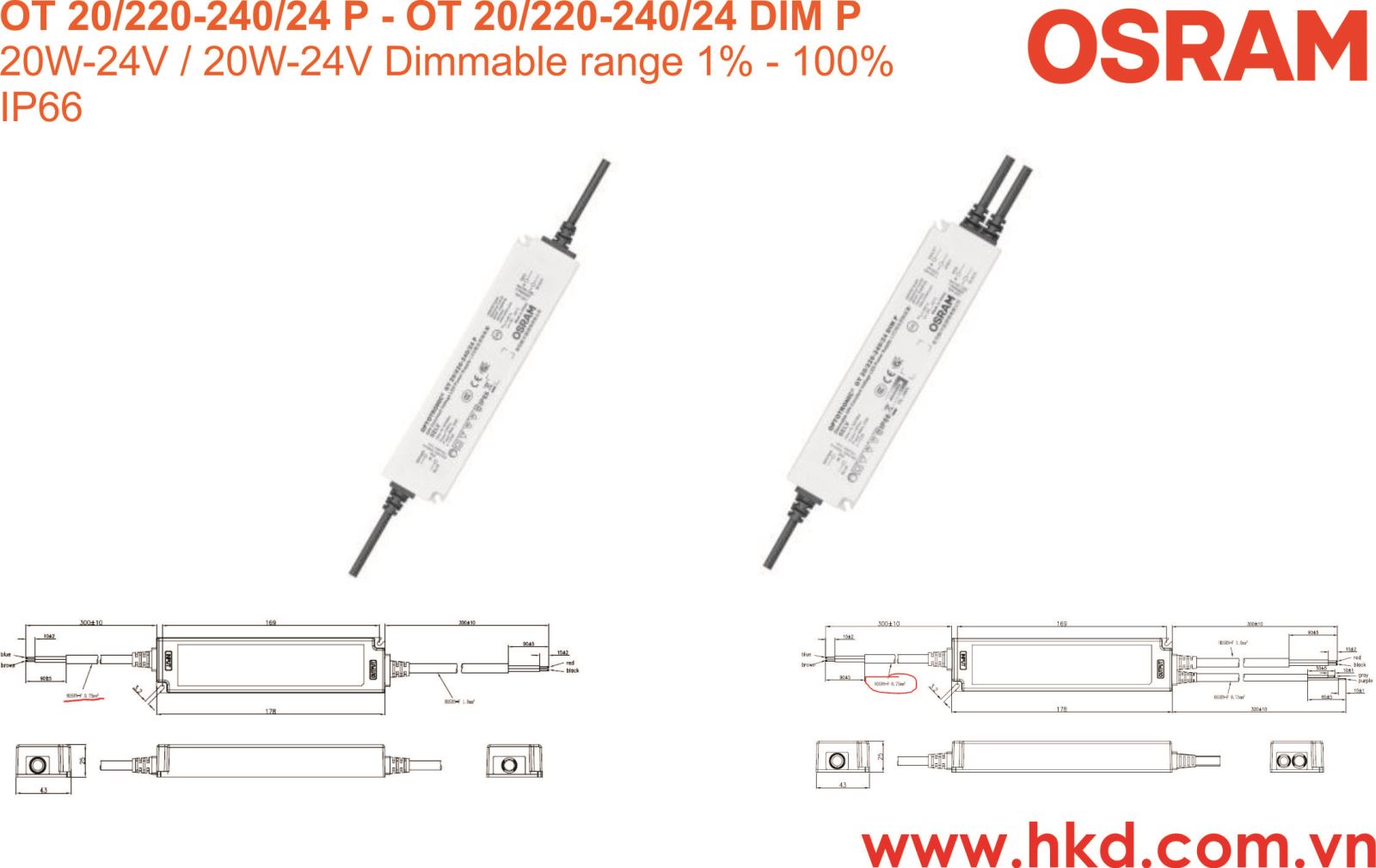 TĂNG PHÔ OT 20/220-240/24 DIM P OSRAM